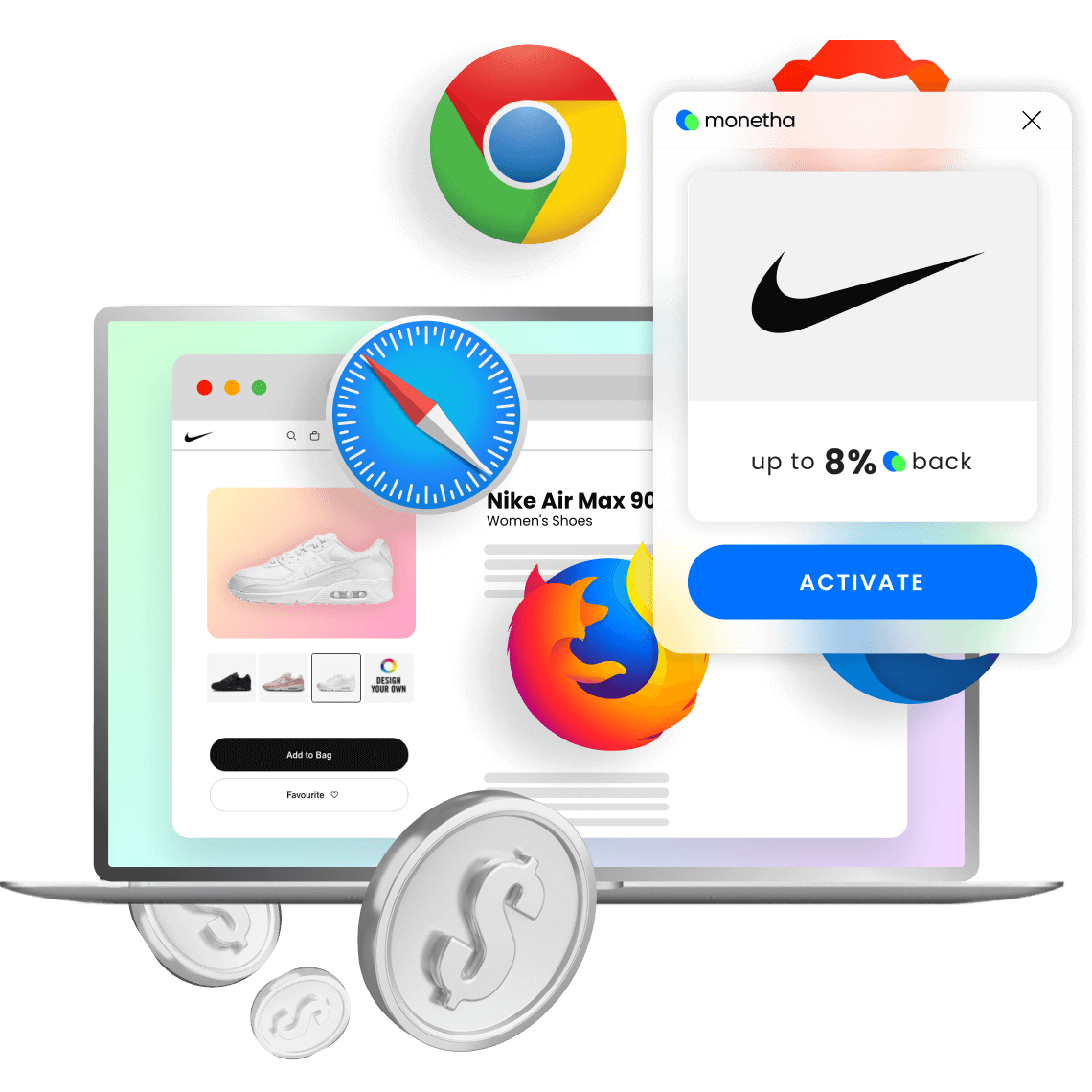 Monetha browser extension